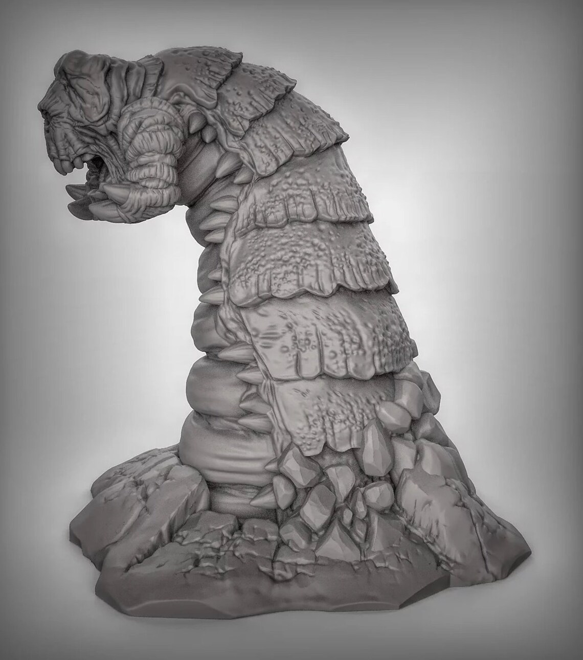 Frost Worm 3D Printed Resin Miniature Tabletop Role Playing | Etsy