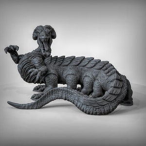 Behir Serpentine Monster 3D Printed Resin Miniature | Tabletop Role ...