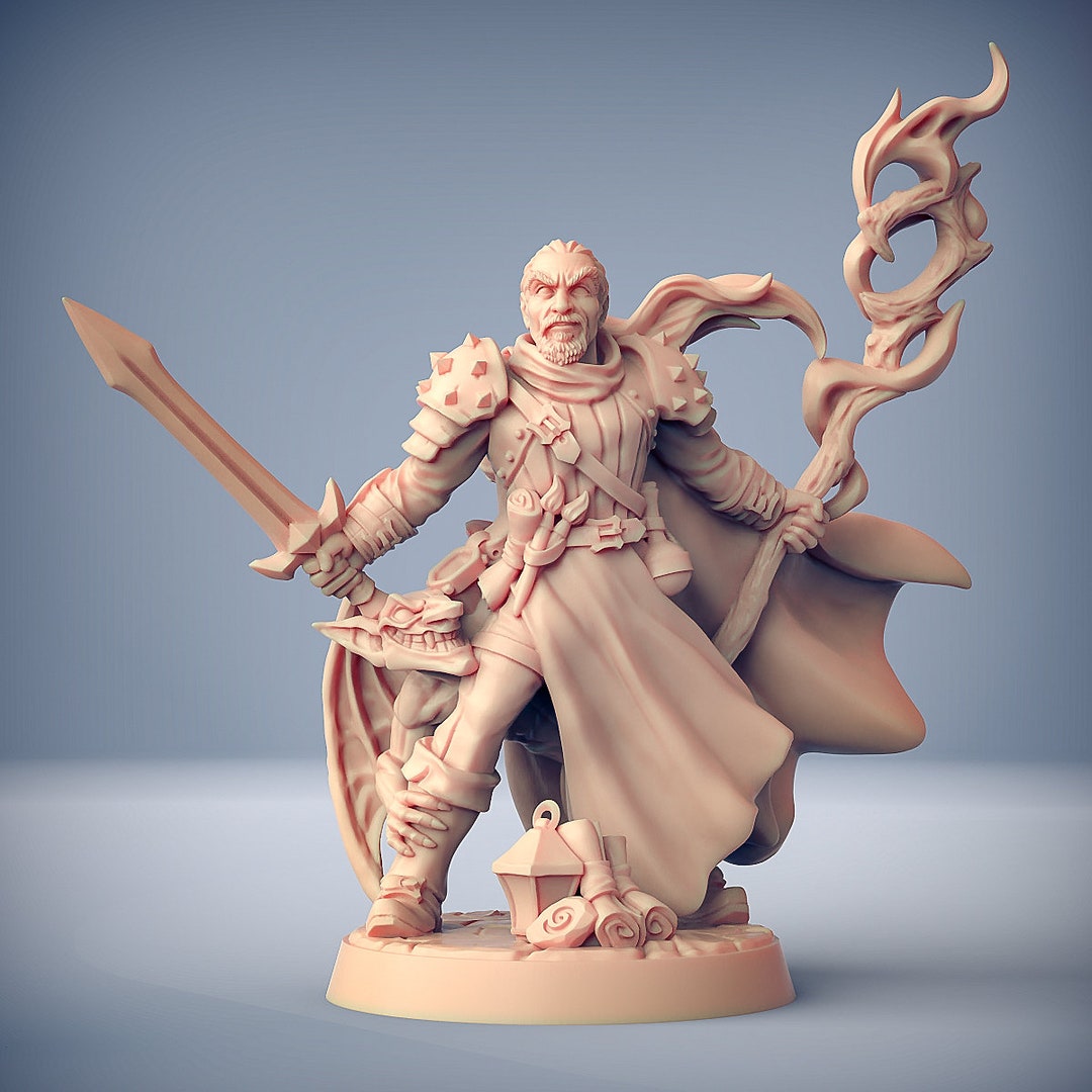 Wappellious Spellbrush 3D Printed Resin Miniature | Tabletop Role ...