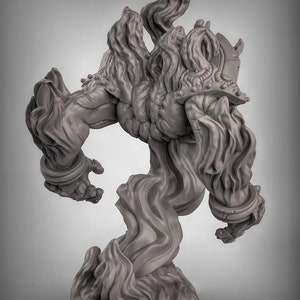 Fire Elemental 3D Printed Resin Miniature | Tabletop Role Playing ...