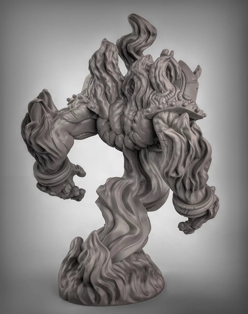 Fire Elemental 3D Printed Resin Miniature Tabletop Role - Etsy