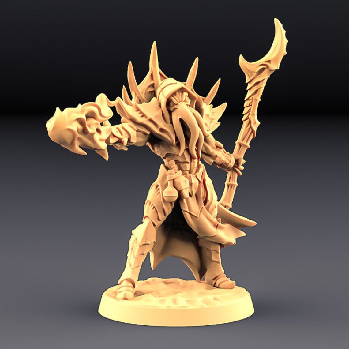 Deep One Reaver V1 3D Printed Resin Miniature | Tabletop Role Playing ...