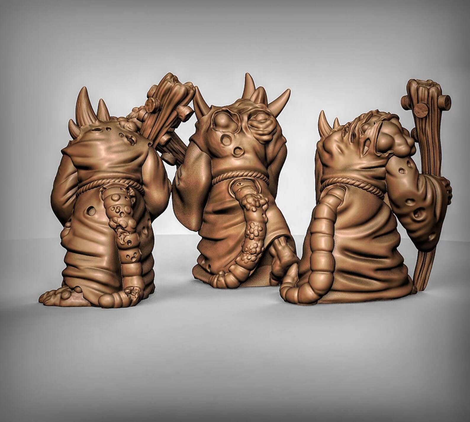 Rat Plague Monks V1 3D Printed Resin Miniature Tabletop Role - Etsy