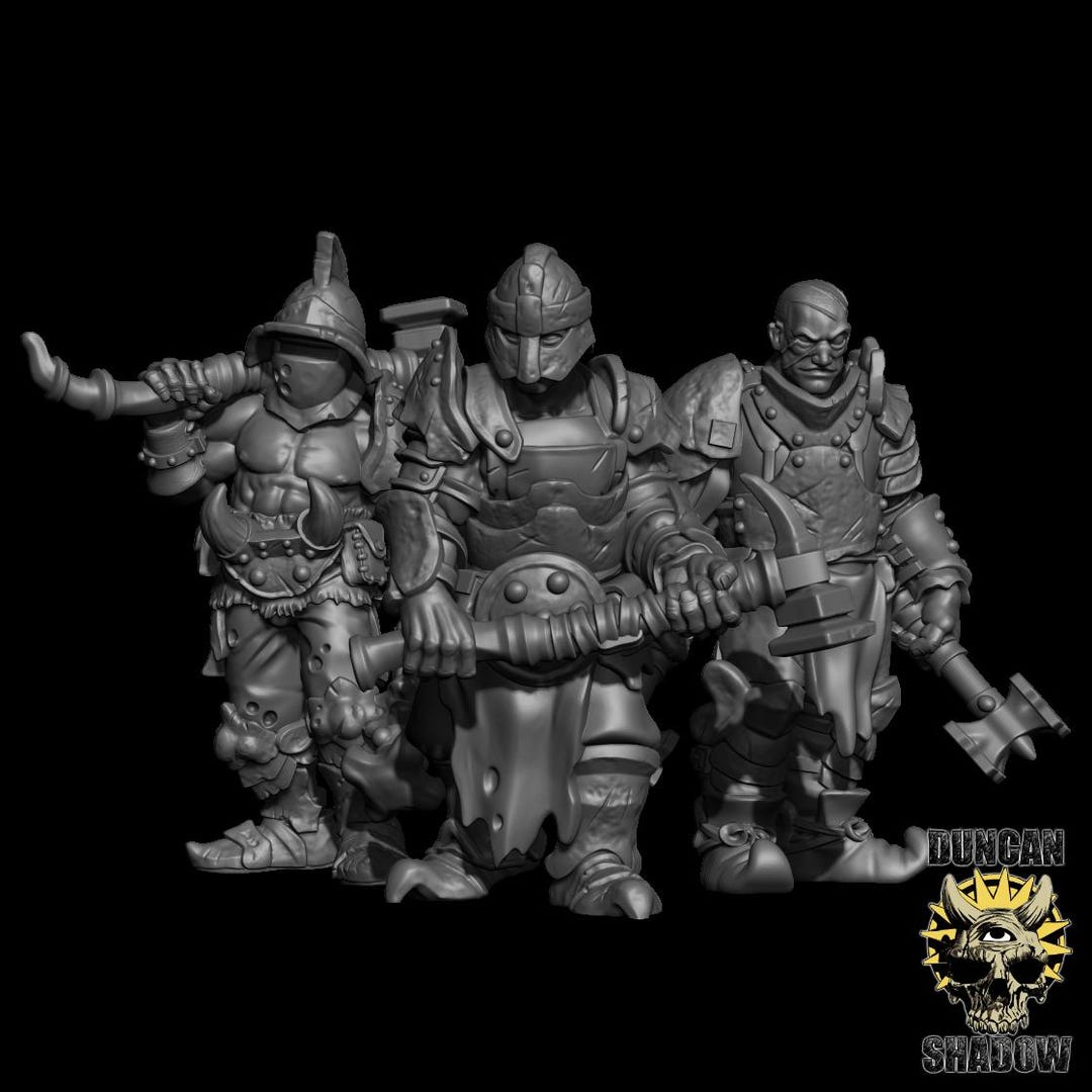 Thugs With Hammers 3D Printed Resin Miniature | Tabletop Role Playing ...