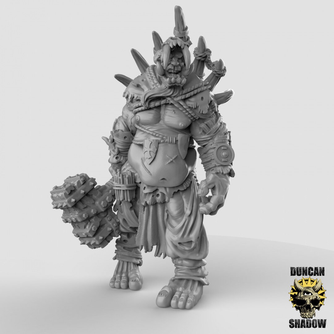 Titan Behemoth King 3D Printed Resin Miniature | Tabletop Role Playing ...