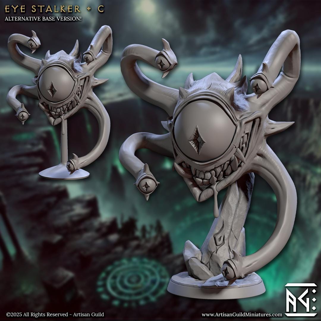 Eye Stalker V3 (30mm Base) 3D Printed Resin Miniature | Tabletop Role ...