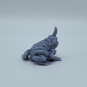 Giant Plague Toad 3D Printed Resin Miniature V1 | Tabletop Role Playing ...