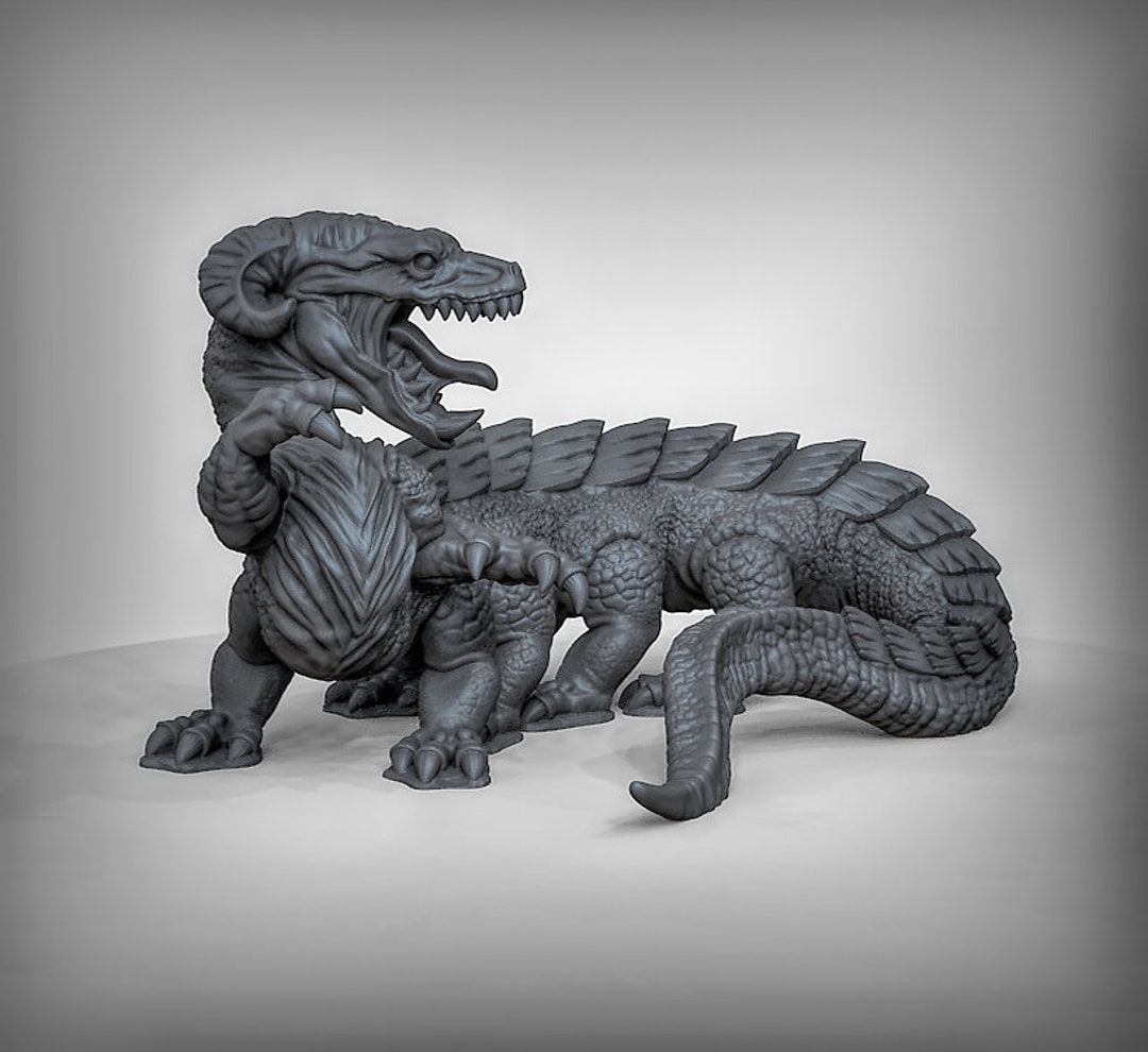 Behir Serpentine Monster 3D Printed Resin Miniature | Tabletop Role ...