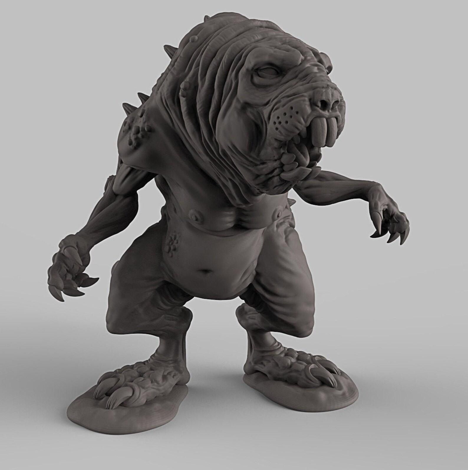 Mutant Mole Rat 3D Printed Resin Miniature Tabletop Role - Etsy
