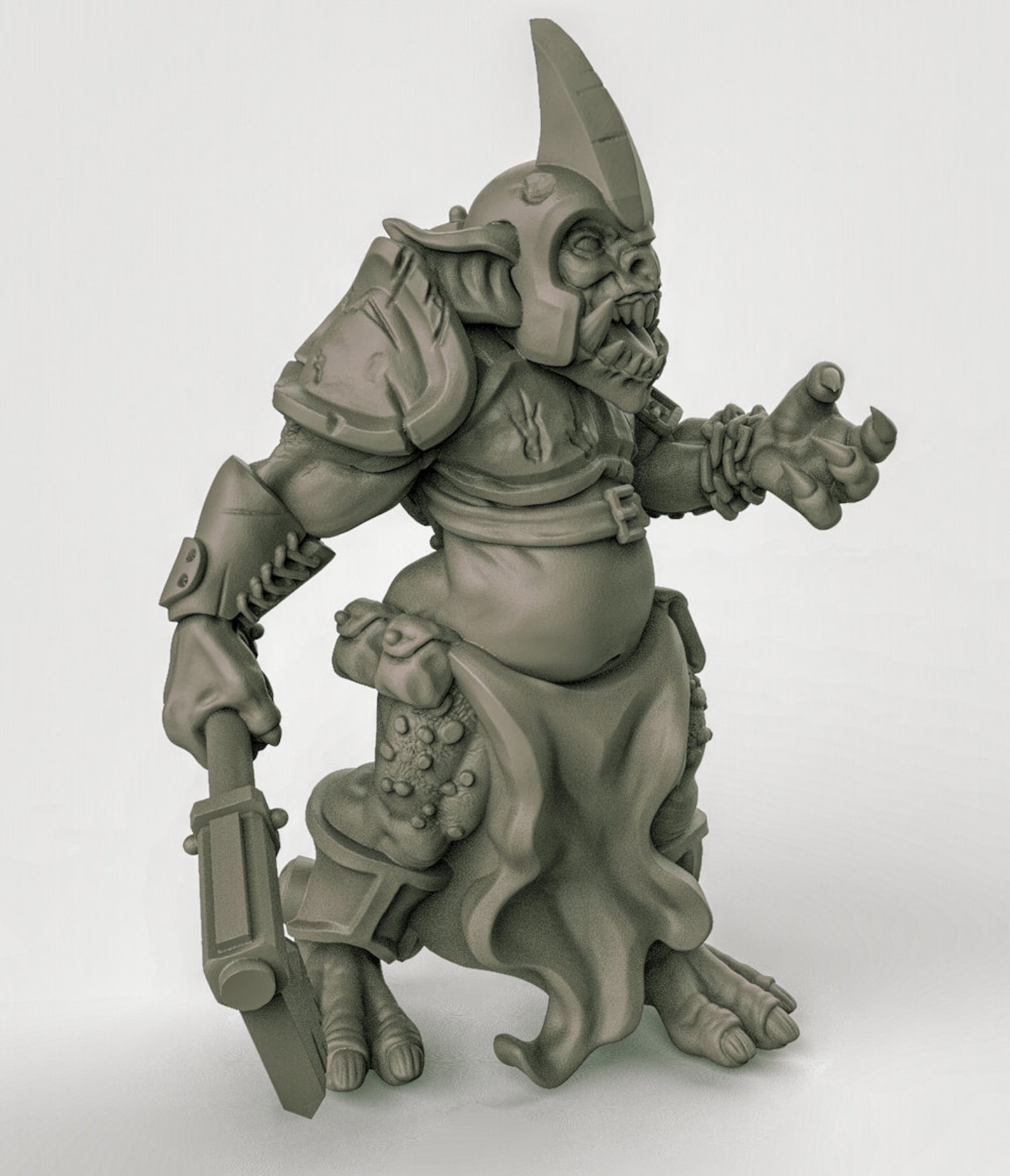 Armored Troll 3D Printed Resin Miniature | Tabletop Role Playing ...