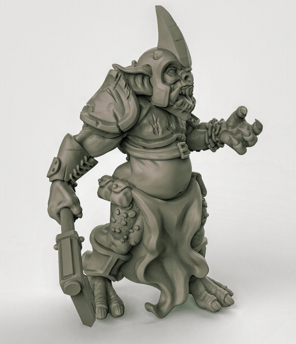 Armored Troll 3D Printed Resin Miniature Tabletop Role - Etsy