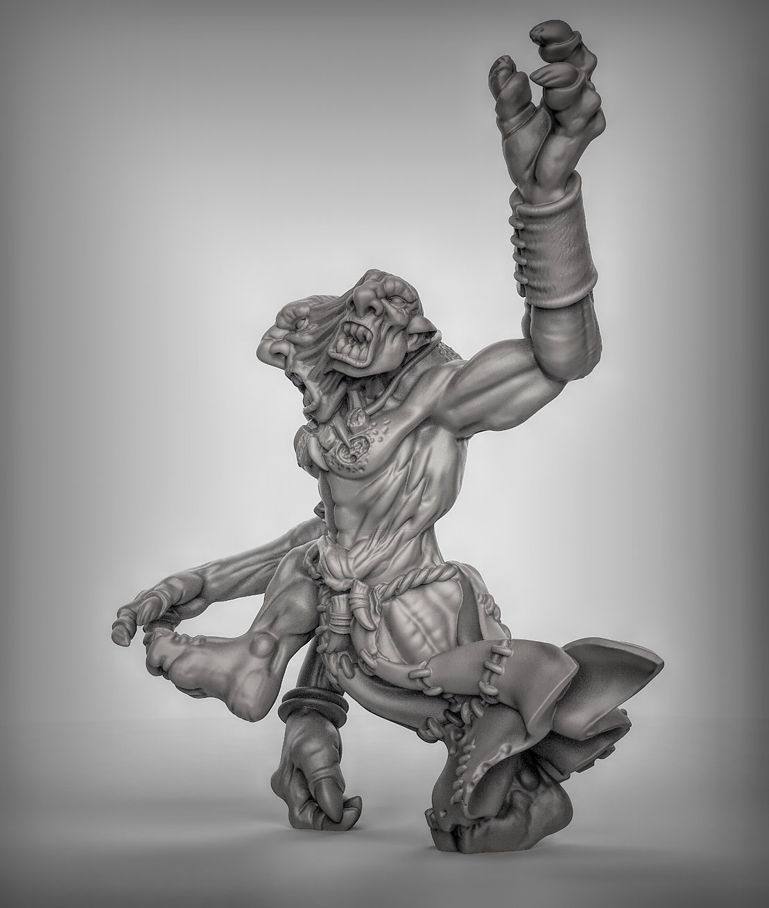 Dire Troll 3D Printed Resin Miniature Tabletop Role Playing - Etsy