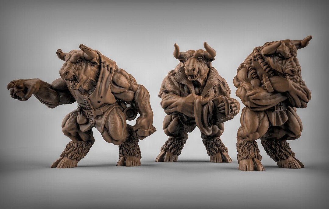Minotaur Bar Keep 3D Printed Resin Miniature Tabletop Role Playing ...