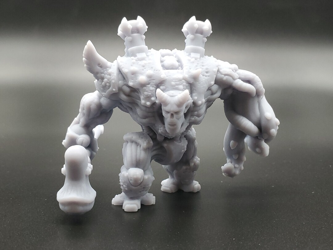 Infernal Golem V2 3D Printed Resin Miniature | Tabletop Role Playing ...
