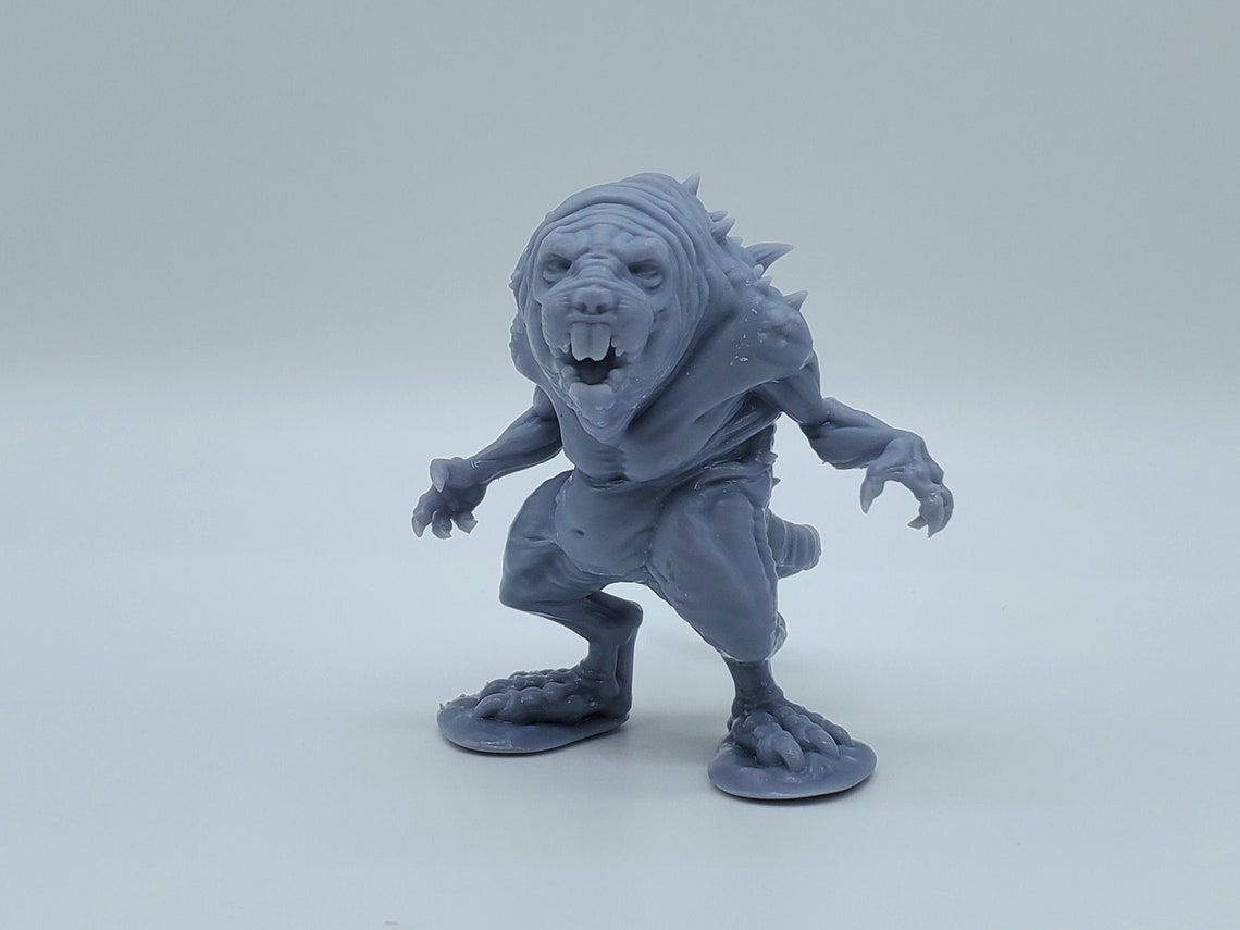 Mutant Mole Rat 3D Printed Resin Miniature Tabletop Role - Etsy