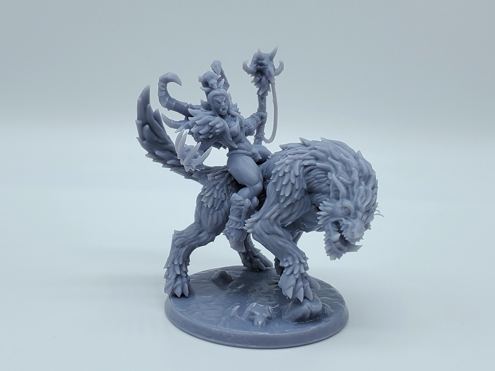 Vesdra Worg Rider Orc Champion 3D Printed Resin Miniature Tabletop Role ...