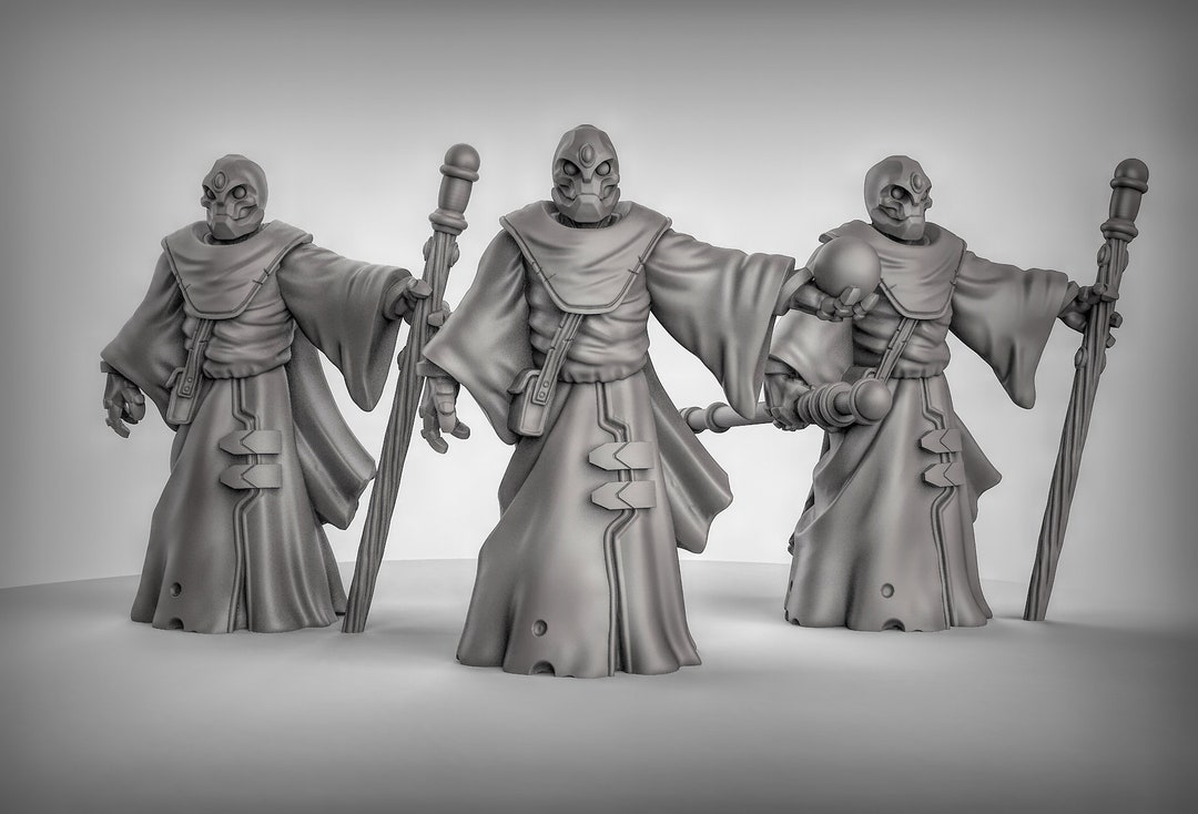 Warforged Caster 3D Printed Resin Miniature Set V2 | Tabletop Role ...