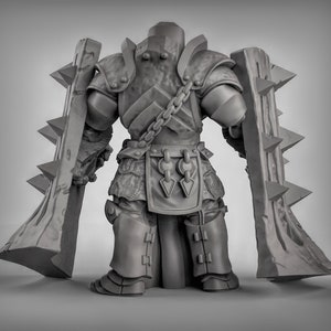 Fire Giant Dreadnought 3D Printed Resin Miniature | Tabletop Role ...