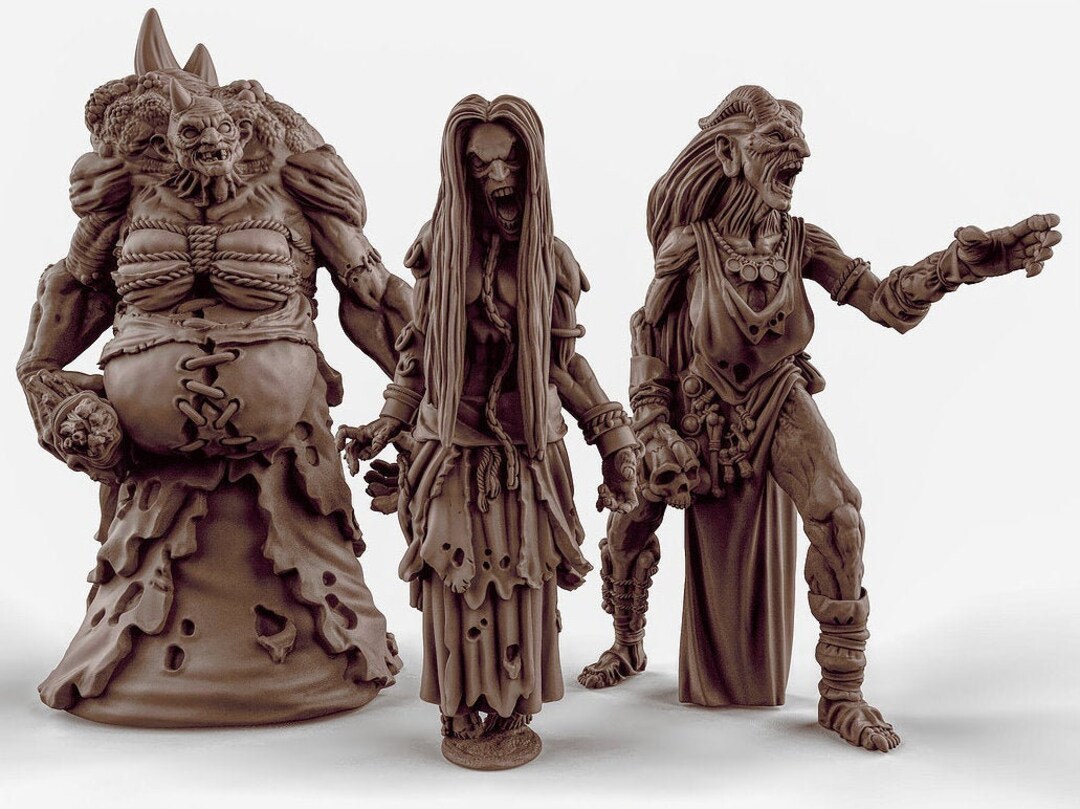 Hags 3D Printed Resin Miniature | Tabletop Role Playing | Dungeons and ...
