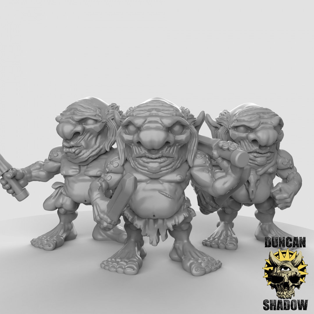 Xvarts With Short Swords 3D Printed Resin Miniature | Tabletop Role ...