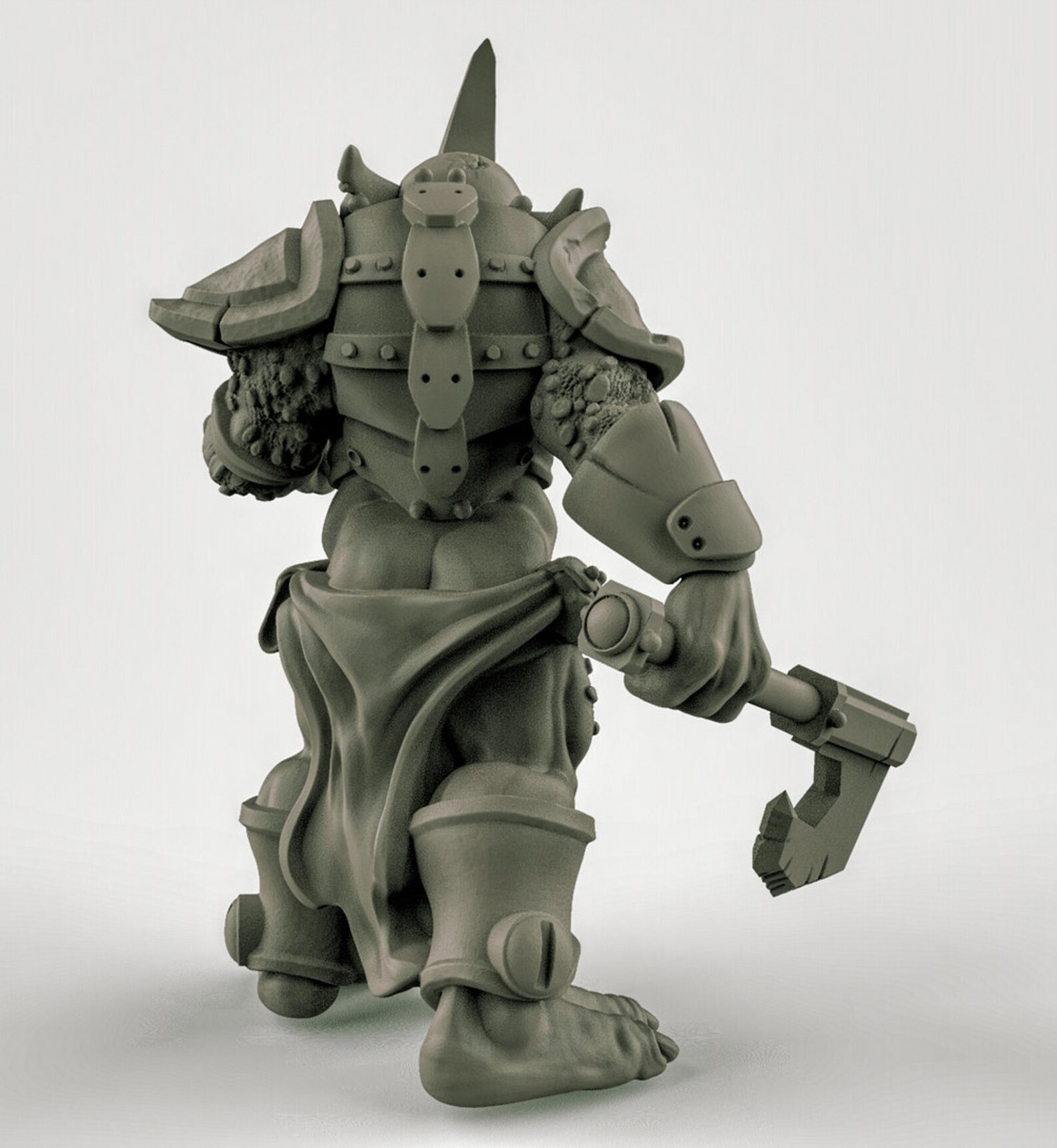 Armored Troll 3D Printed Resin Miniature | Tabletop Role Playing ...