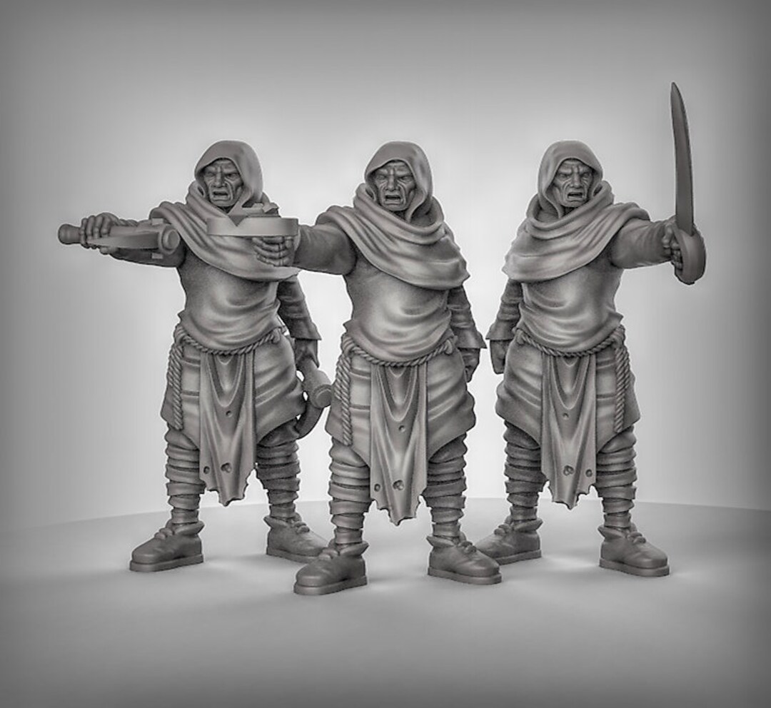 Assassin V2 3D Printed Resin Miniature Set | Tabletop Role Playing ...