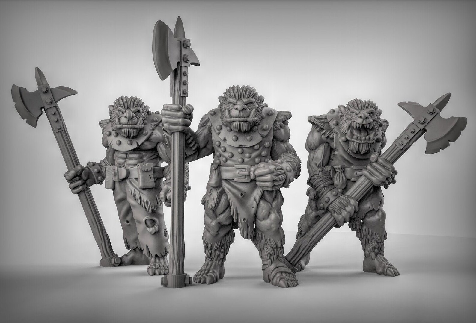 Bugbear Miniature With Halberd | Resin Printed RPG Mini - Etsy