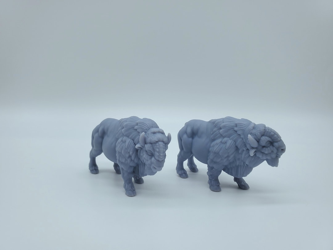 American Buffalo 3D Printed Resin Miniature | Tabletop Role Playing ...