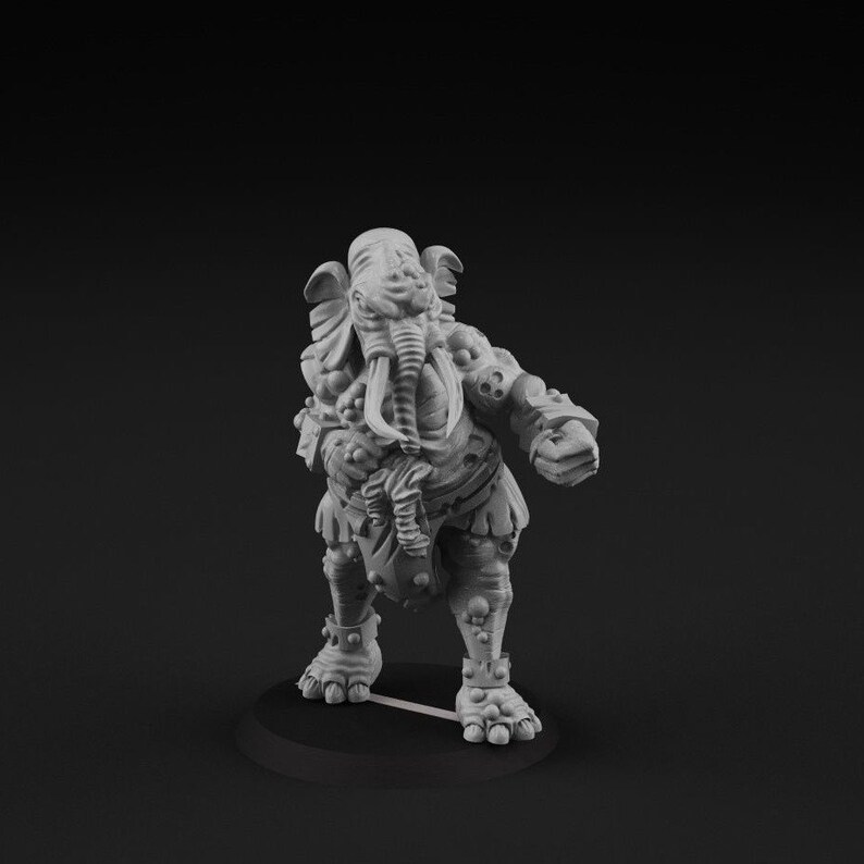 Loxodon V3 3D Printed Resin Miniature Tabletop Role Playing | Etsy