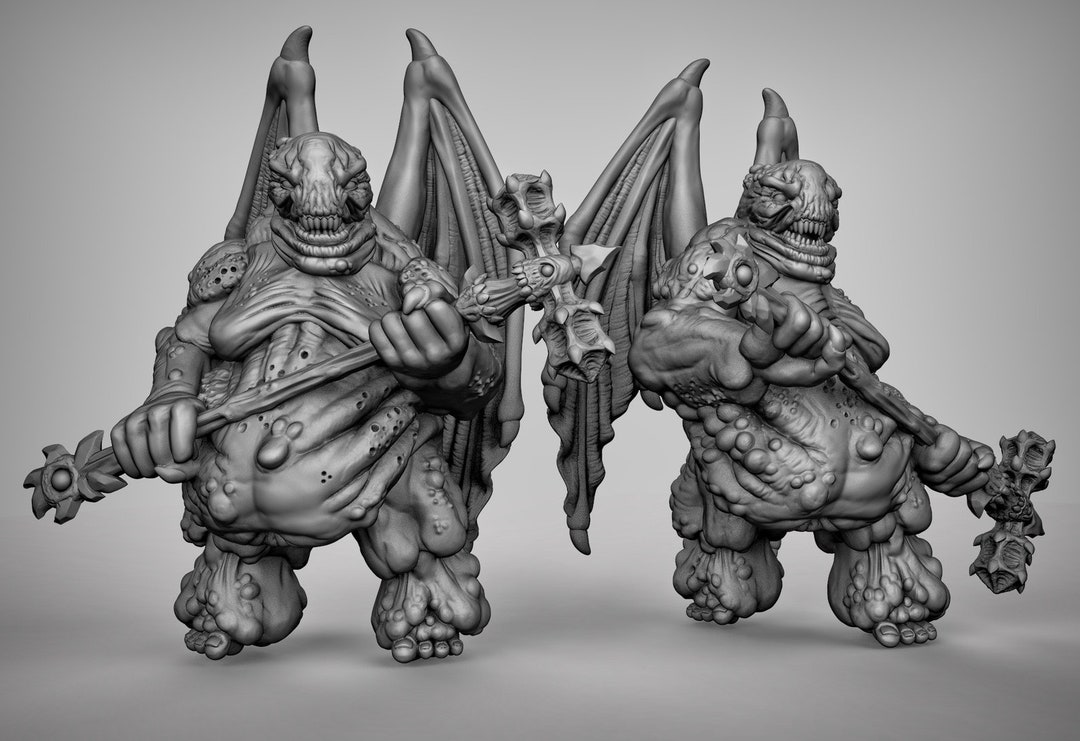 Grisly Demon 3D Printed Resin Miniature | Tabletop Role Playing ...