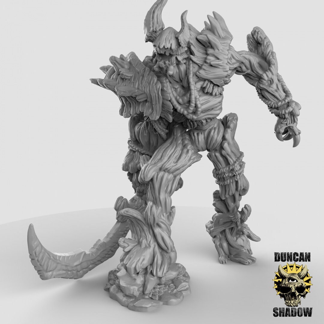 Tree Man Forest Guardian 3D Printed Resin Miniature | Tabletop Role ...