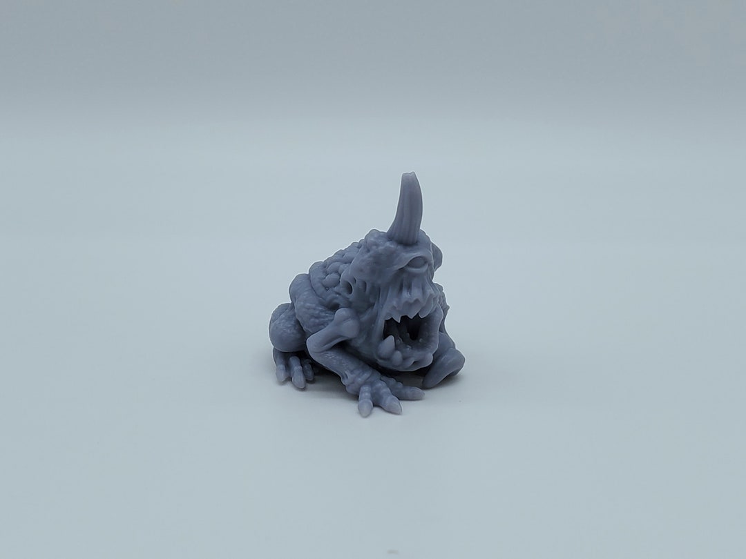 Giant Plague Toad 3D Printed Resin Miniature V1 | Tabletop Role Playing ...