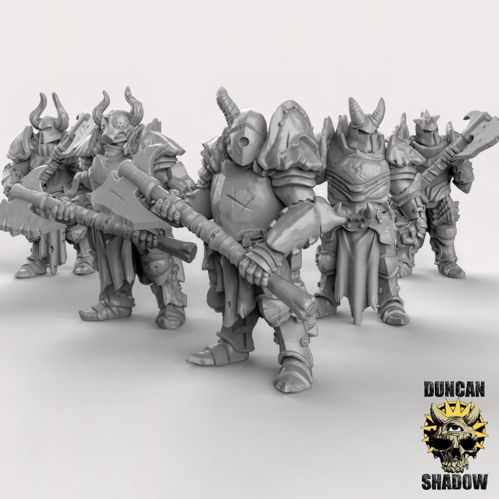 Chaos Warriors Great Axe (all 5 Sculpts) 3D Printed Resin Miniature ...