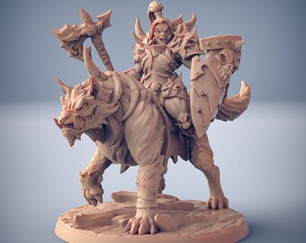 Frost Metal Worg Rider V1 3D Printed Resin Miniature - Etsy