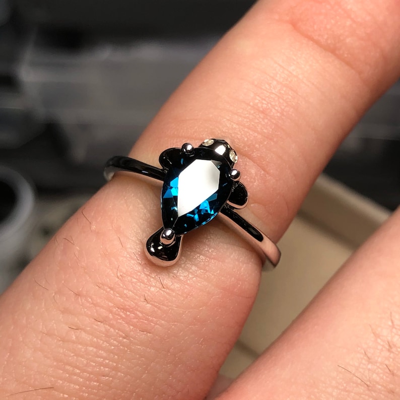 Manatee // London Blue Topaz Ring | Manatee Sterling Silver Ring ...
