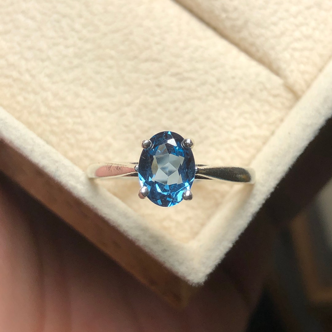 Iapetus // Oval Cut Gemstone Ring | Oval Solitaire Ring | Solitaire ...