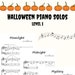 Halloween Piano Solos Sheet Music for Kids Intermediate Piano Solos ...