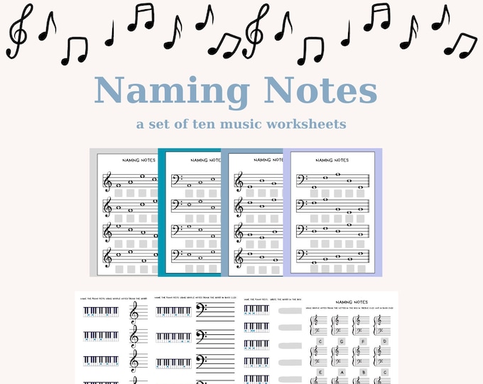 Music Worksheets Basic Note Reading Treble Clef Worksheets Bass Clef ...