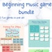 Beginning Piano Game Bundle Piano Games Music Games Music Education ...