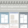 Music Practice Tracker Scale Tracker Repertoire List Piano Lesson Music ...