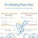 Piano Solos for Kids Pre Reading Piano Solos Kindergarten Piano Pre-k ...