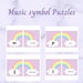 Music Symbol Puzzles Music Flashcards Piano Lesson Music Lesson Group ...
