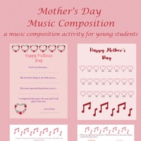 Mother's Day Composition Piano Lesson Activity Music Lesson Homeschool ...