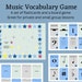 Music Vocabulary Game Piano Game Piano Flashcards Music Lessons Piano ...