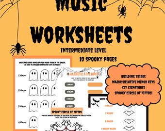 free halloween music coloring sheets