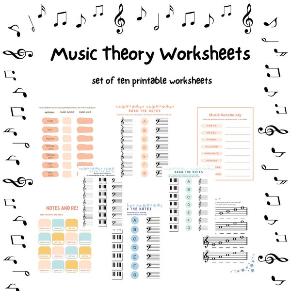 Music Theory Poster - Etsy