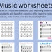 Music Worksheets Piano Lessons Music Lessons Music Theory Music ...