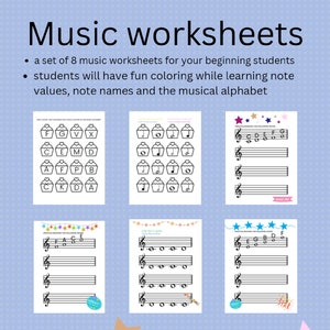 Music Worksheets Piano Lessons Music Lessons Music Theory Music ...
