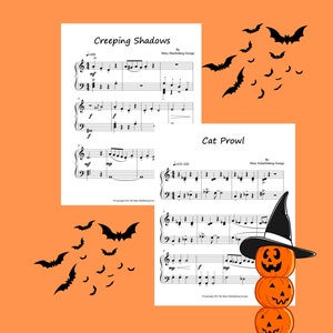 Halloween Piano Solos Sheet Music for Kids Intermediate Piano Solos ...