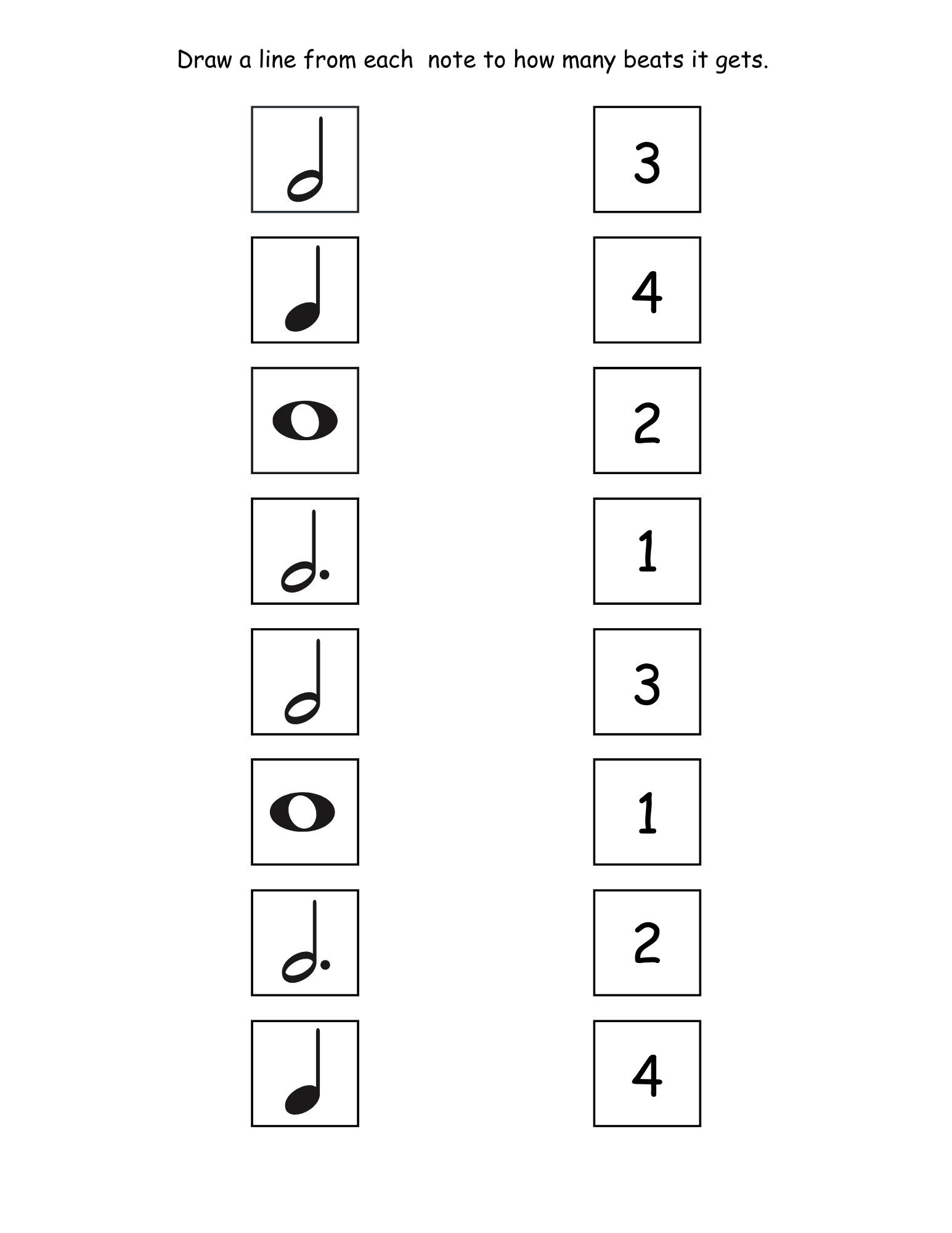 Music Note Worksheets Music Theory Worksheets Music Printable Music ...